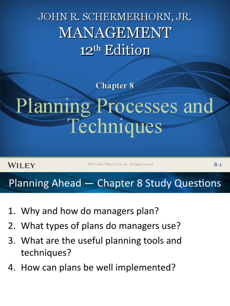 Chapter 8 - Planning | PDF