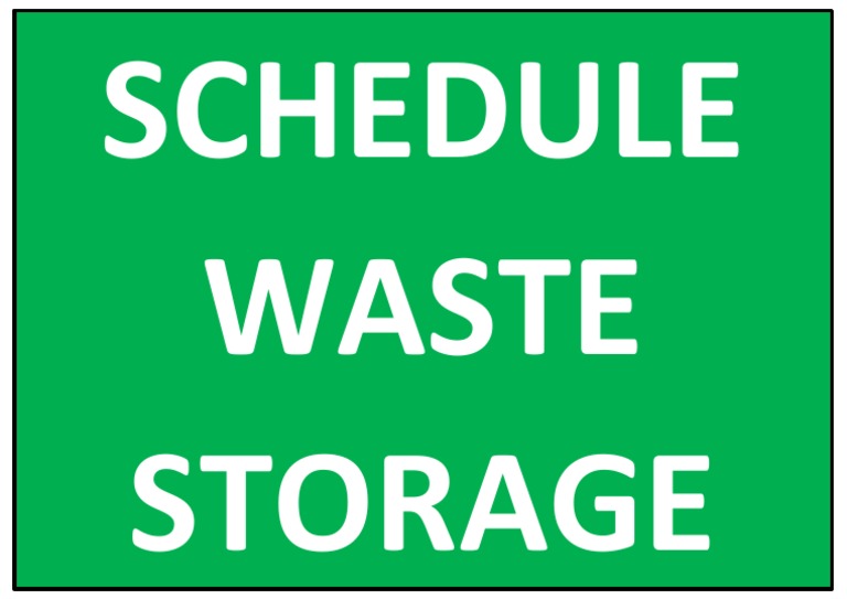 Signage Schedule Waste PDF | PDF