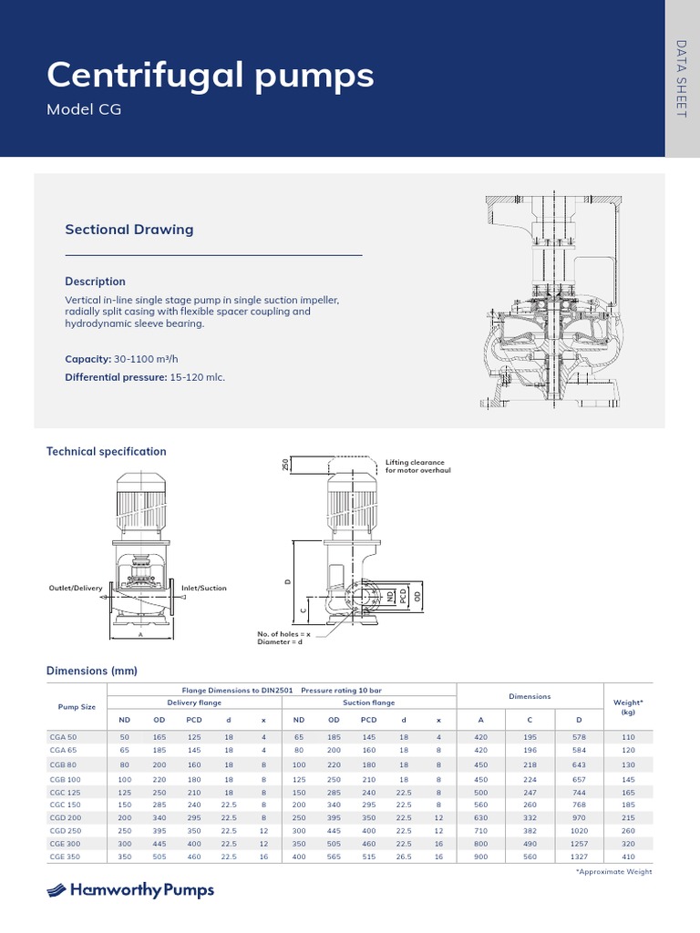 HWP Datasheet Full-Set | PDF | Pump | Stainless Steel