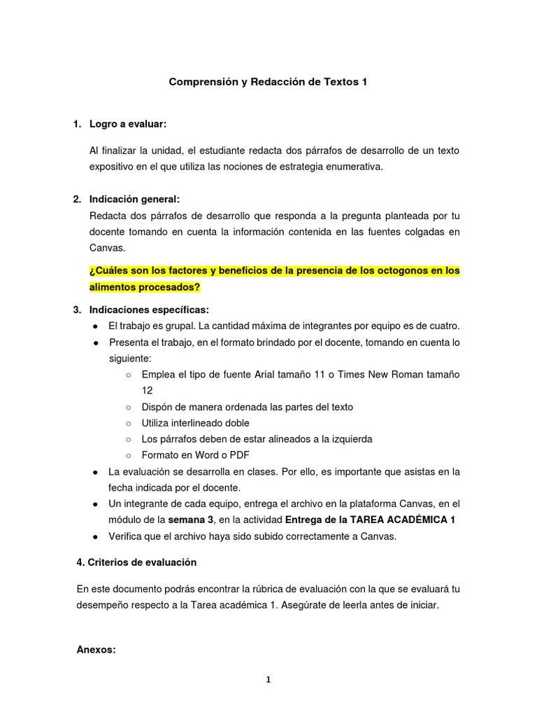 S03.s2 - RESOLVER EJERCICIOS Tarea Aplicada Octógonos | PDF | Alimentos