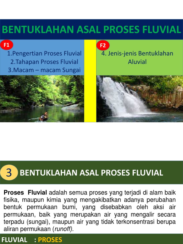 Bentuk Lahan Proses Fluvial dan Sungai | PDF