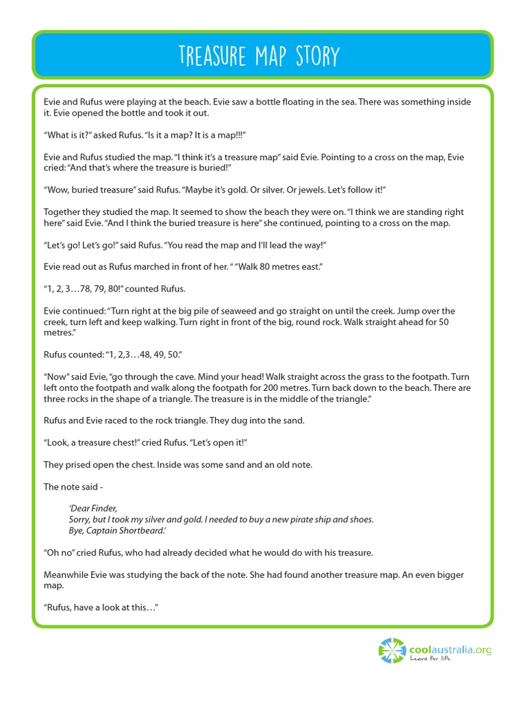 Treasure Map Story | PDF