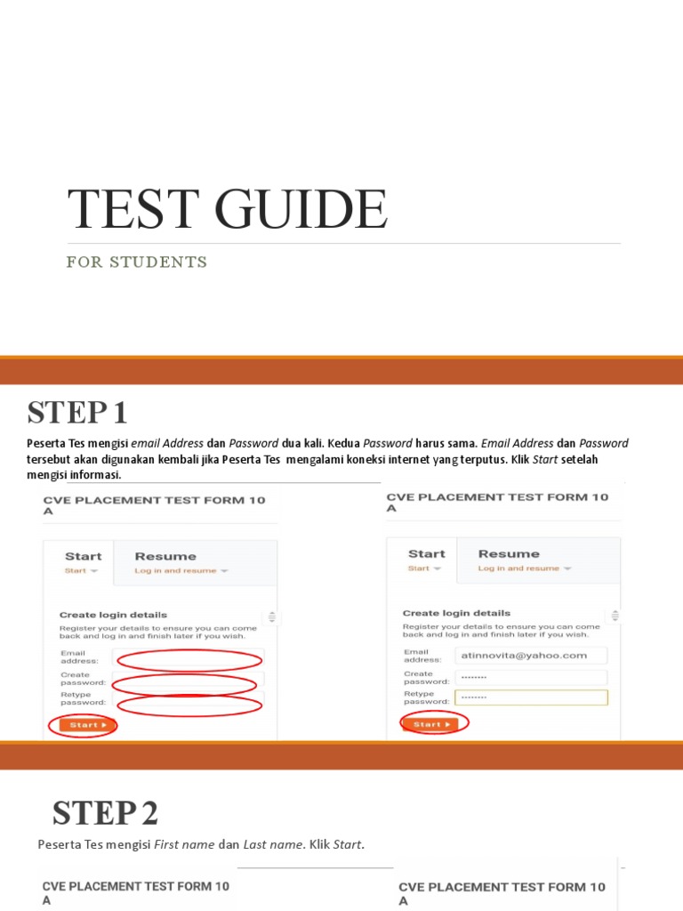 ClassMarker Test Guide-Placement CVE | PDF