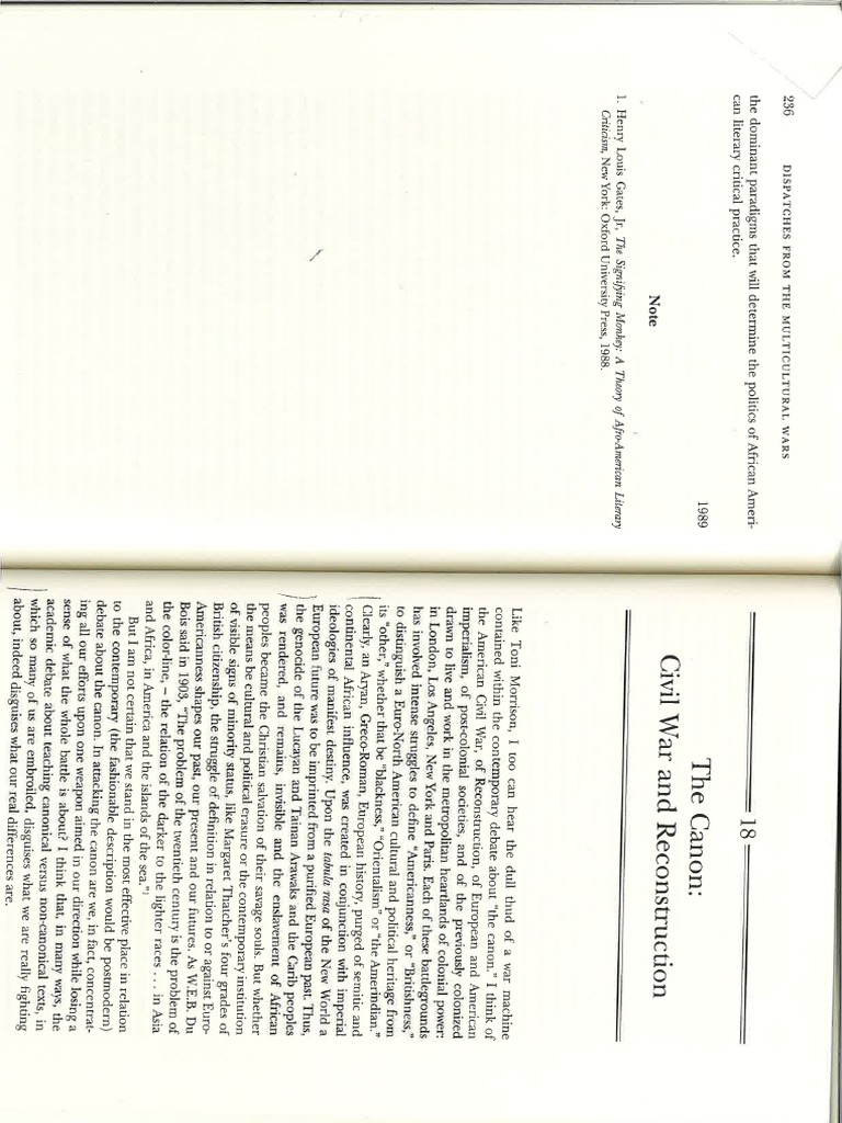 The Canon, Hazel Carby (Black Humanities) | PDF