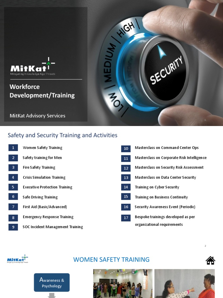 MitKat Advisory Services - Training Capability Statement - Oct 2021 | PDF | Emergency | Simulation