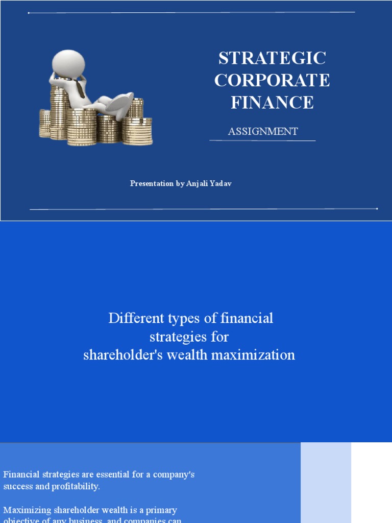 Financial Strategies for Shareholder Wealth | PDF | Share Repurchase ...