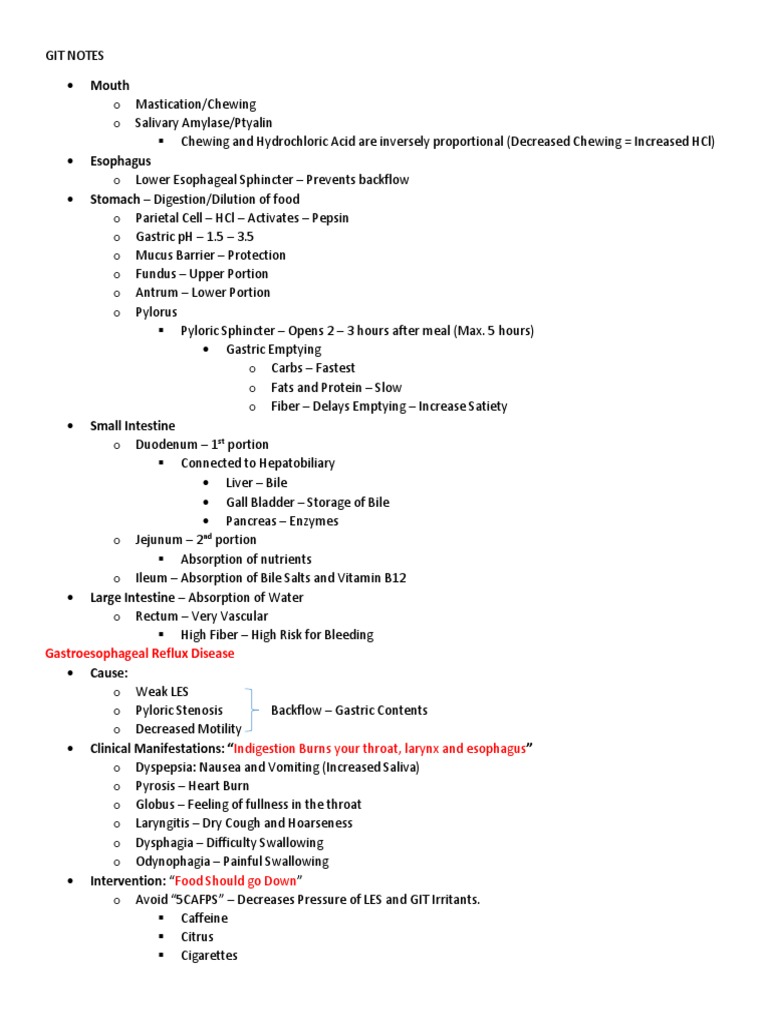 Git Notes | PDF | Stomach | Digestion