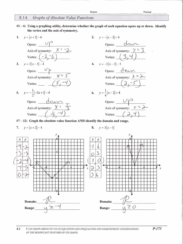 8.1A Practice Solutions | PDF