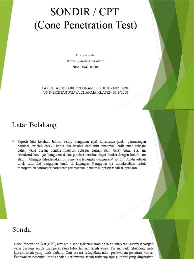 Uji Sondir | PDF