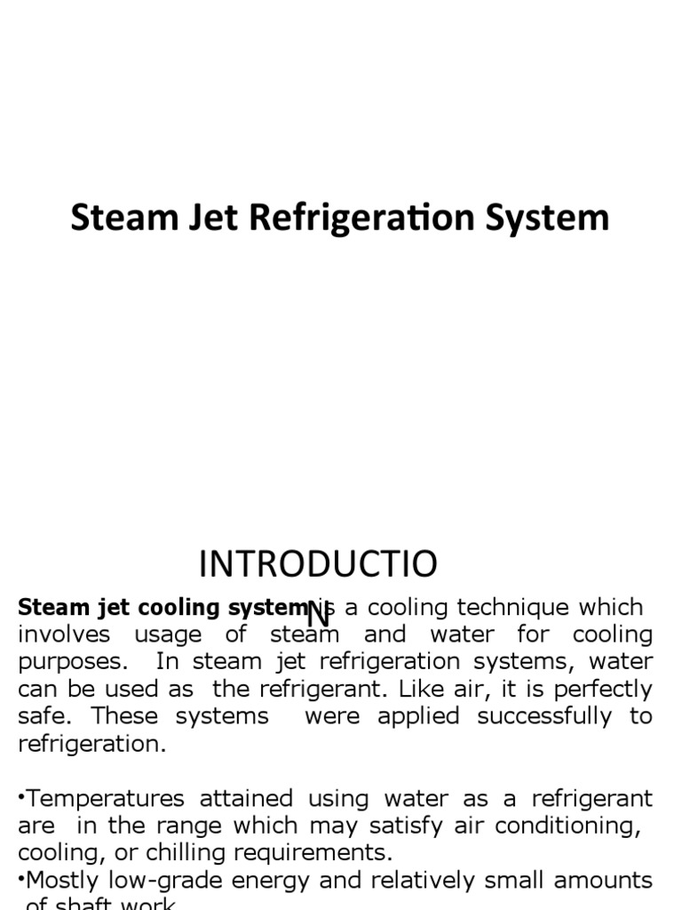 Steam Jet Refrigeration | PDF | Refrigeration | Water