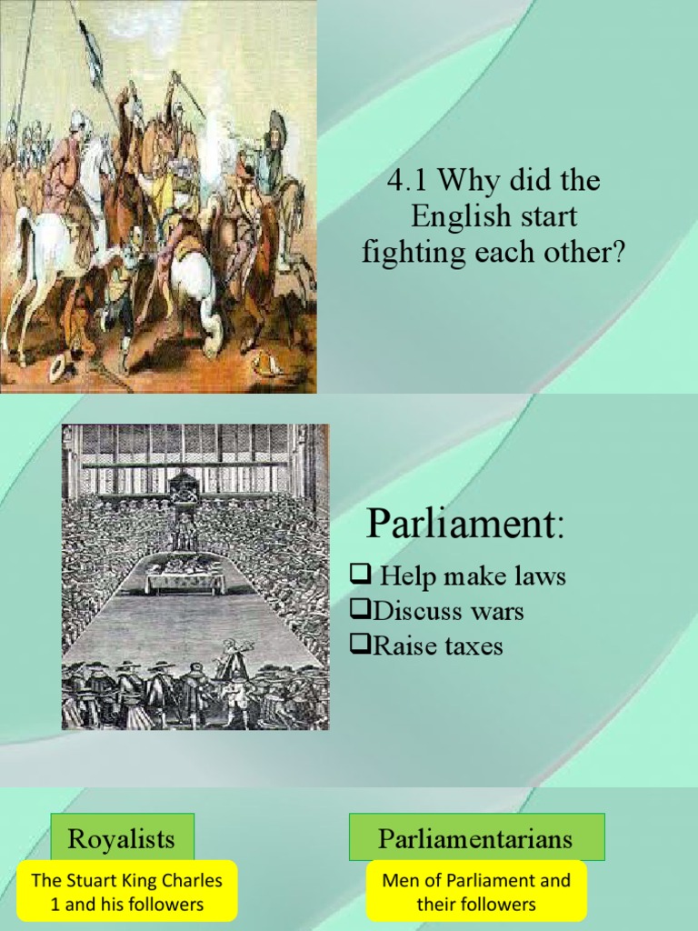 4.1 Why Did The English Start Fighting Each Other? | PDF
