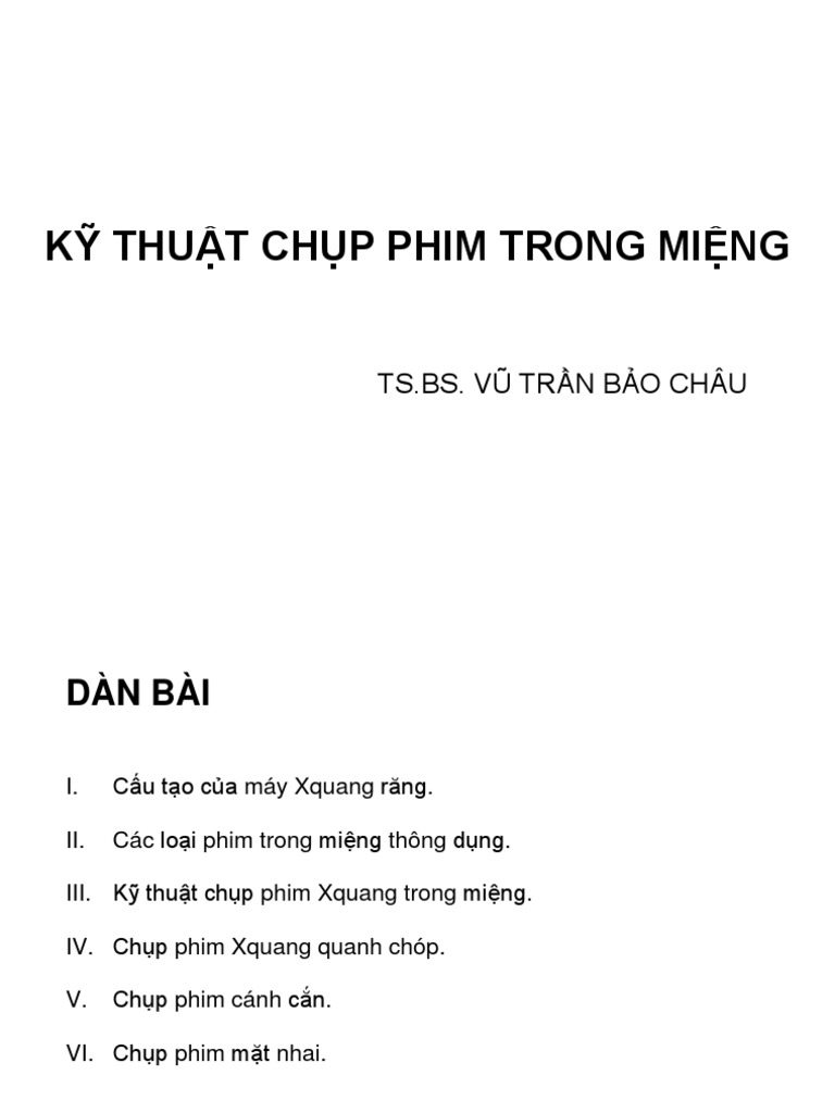 4. KỸ THUẬT CHỤP PHIM TRONG MIỆNG.pdf | PDF