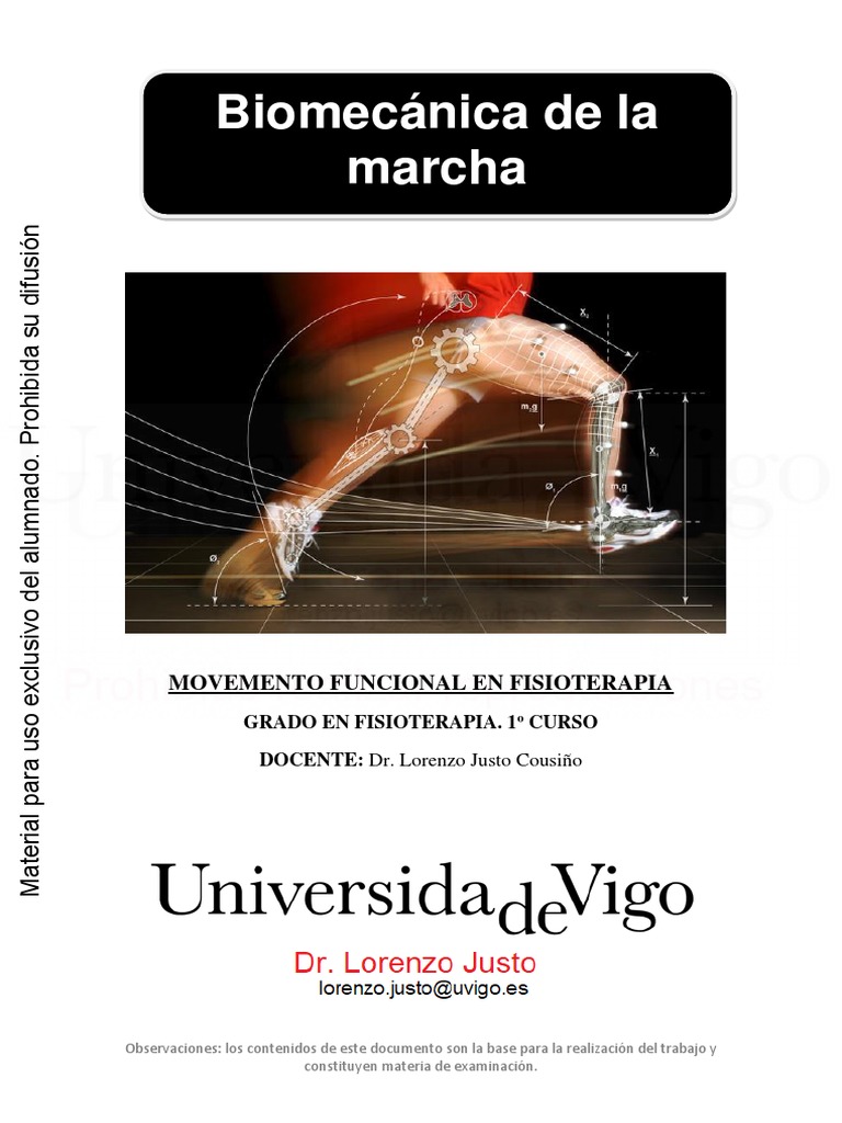 Tema - Biomecanica de La Marcha21-22 | PDF | Pelvis | Pie