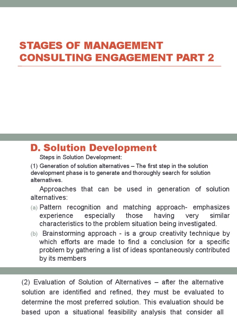 Module 8c - Stages-of-Consulting-Engagement-part-2 | PDF | Evaluation ...