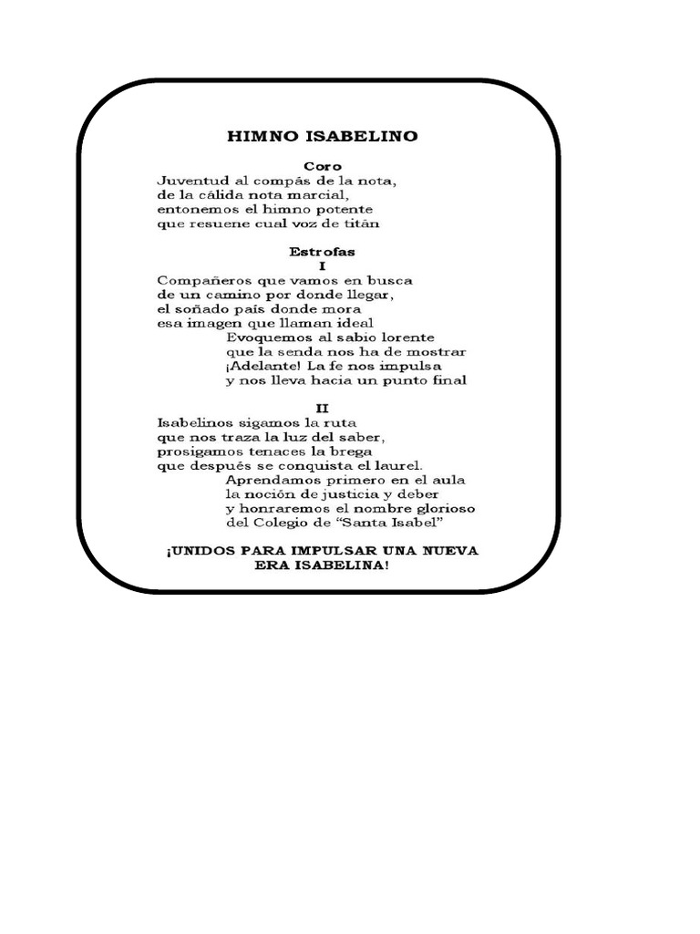 Himno Isabelino | PDF