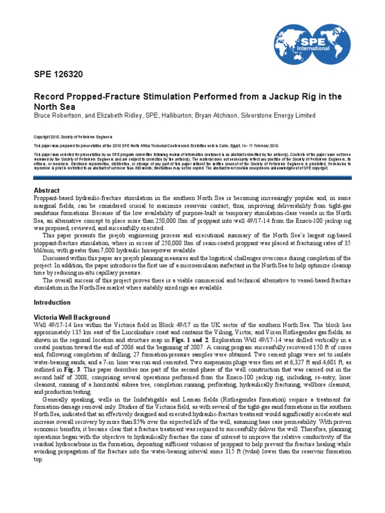 SPE-126320 Propped-Fracture Stimulation Performed From A Jackup Rig in ...