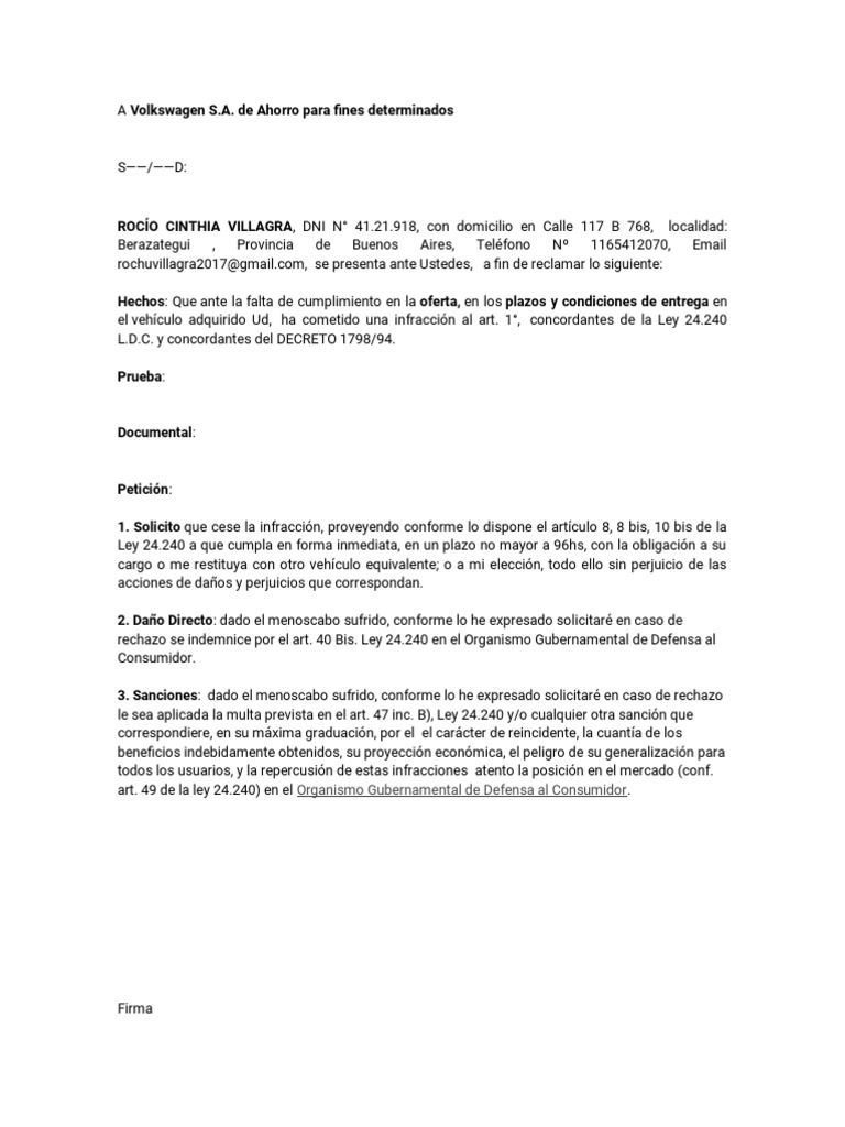 Carta Documento | PDF