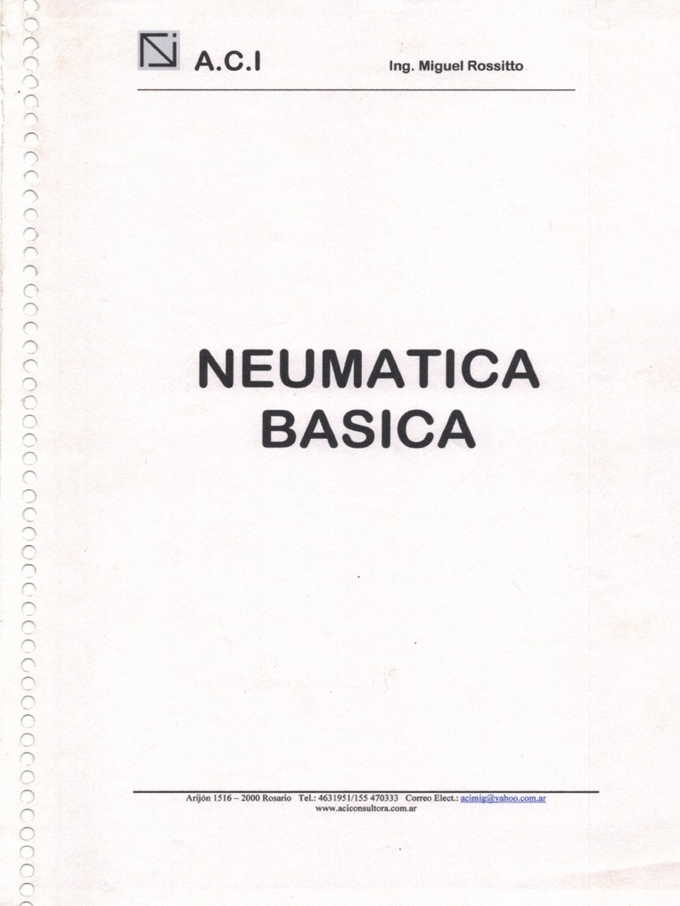 Cuadernillo de Neumatica Basica - Recopilado Por Ing Miguel Rossitto | PDF