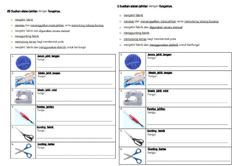 RBT Alatan Jahitan | PDF