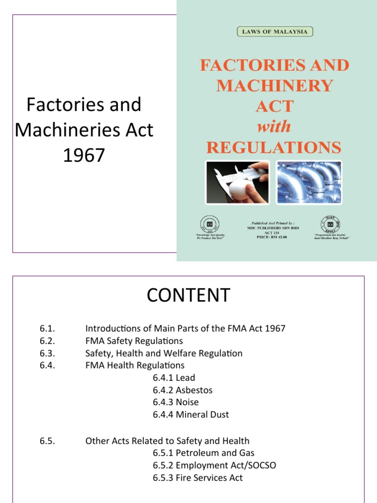 6.1. Introductions of Main Parts of The FMA Act 1967 | PDF | Technology ...