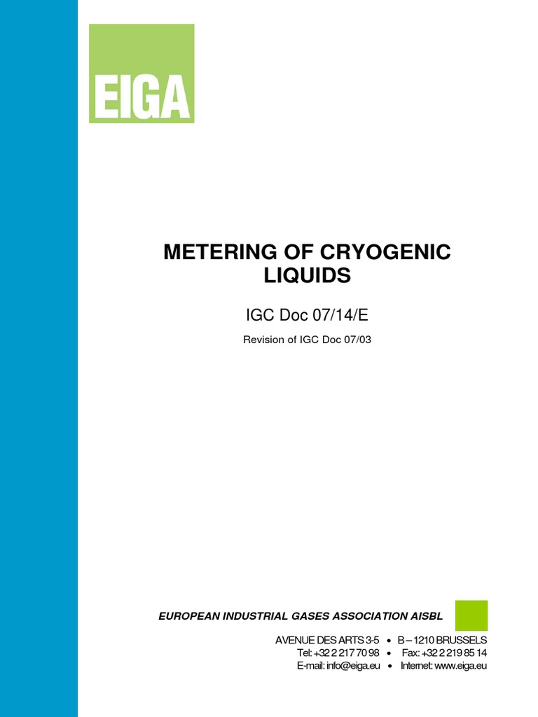 Cryogenic Liquid Metering Guidelines | PDF | Liquids | Density