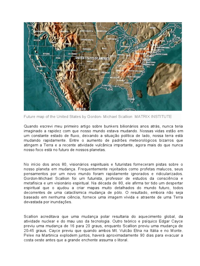 Future Map of The United States by Gordon | PDF