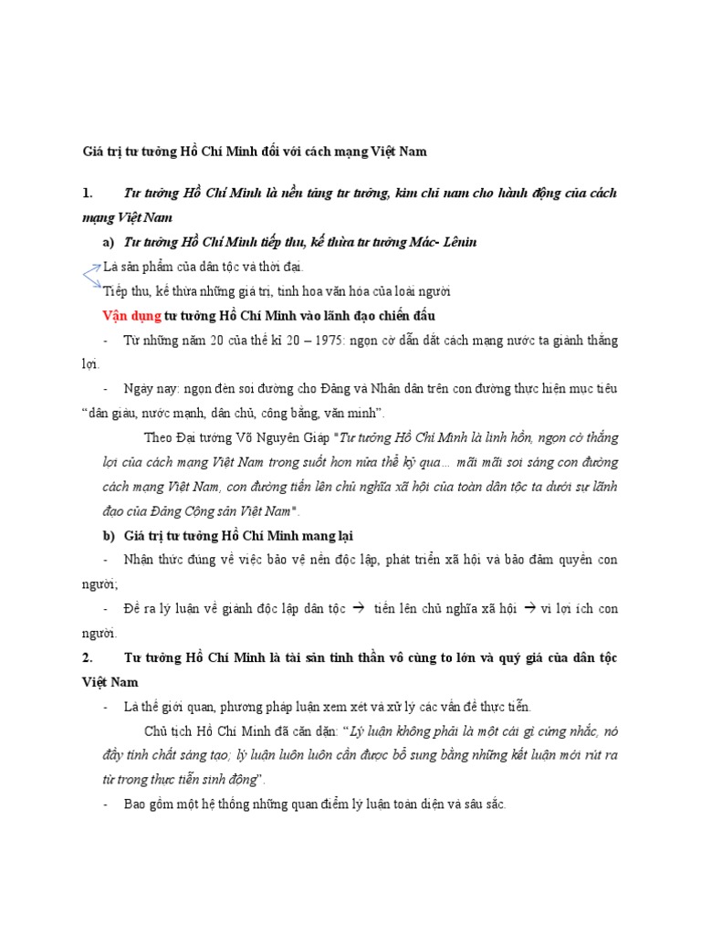 Tư Tư NG H Chí Minh File | PDF