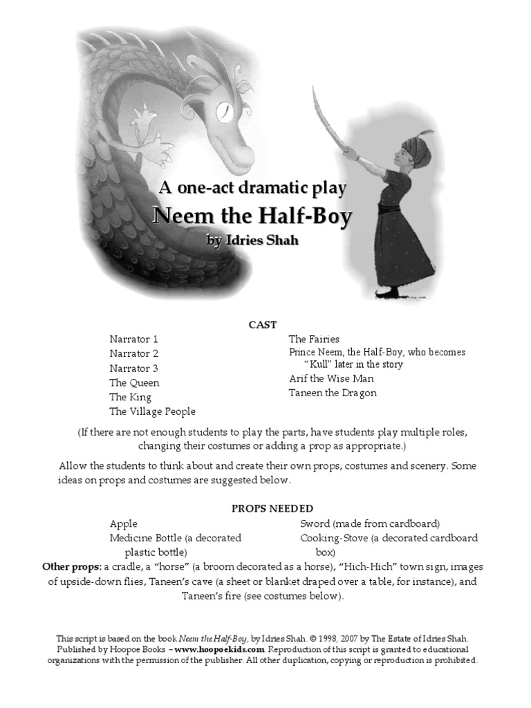 4 Neem The Half Boy Readers Theater | PDF