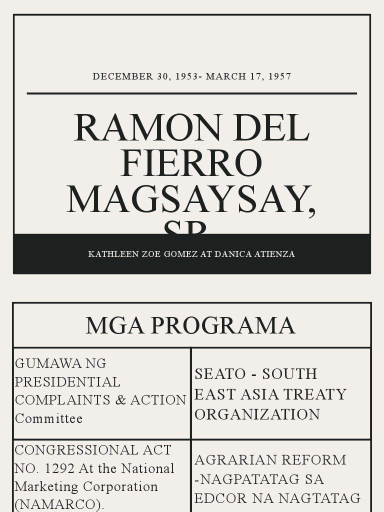Ramon Magsaysay | PDF