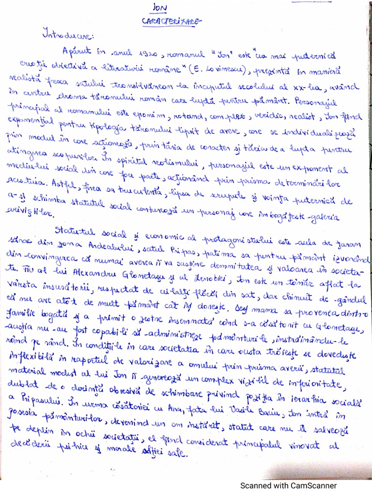 Ion - Caracterizare | PDF