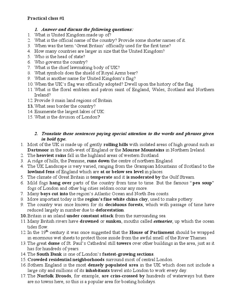 An Overview of the United Kingdom: Geography, History, Culture and ...