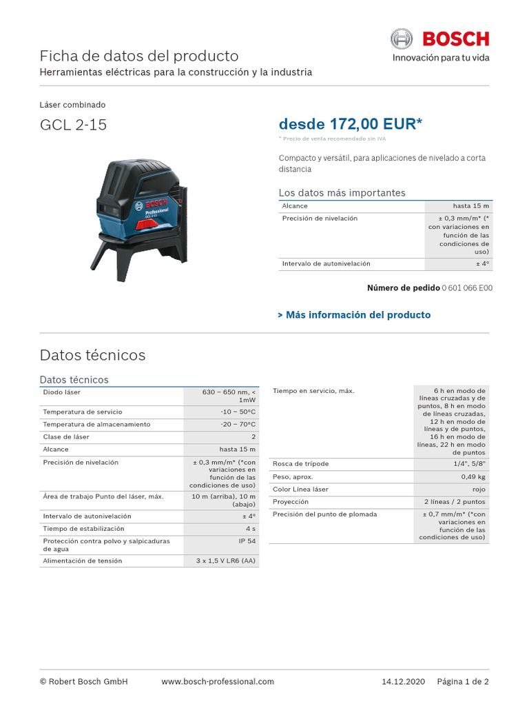 Nivel Láser Bosch | PDF
