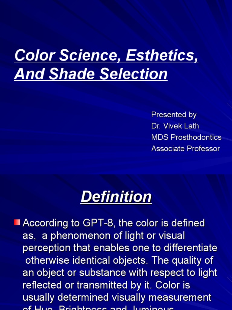 Shade Selection | PDF | Color | Hue