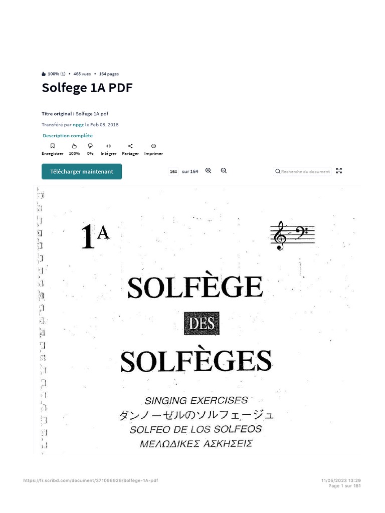 Solfege 1a PDF - PDF 2 | PDF