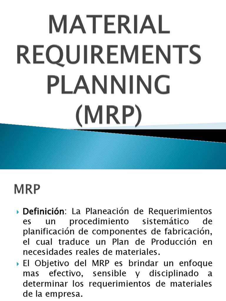 MRP | PDF | Business