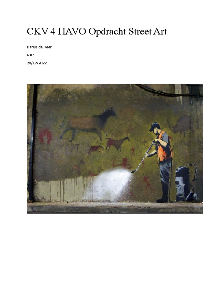 CKV 4 HAVO Opdracht Street Art | PDF