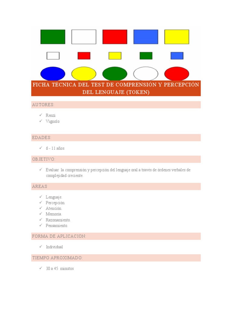 Ficha Token Test | PDF