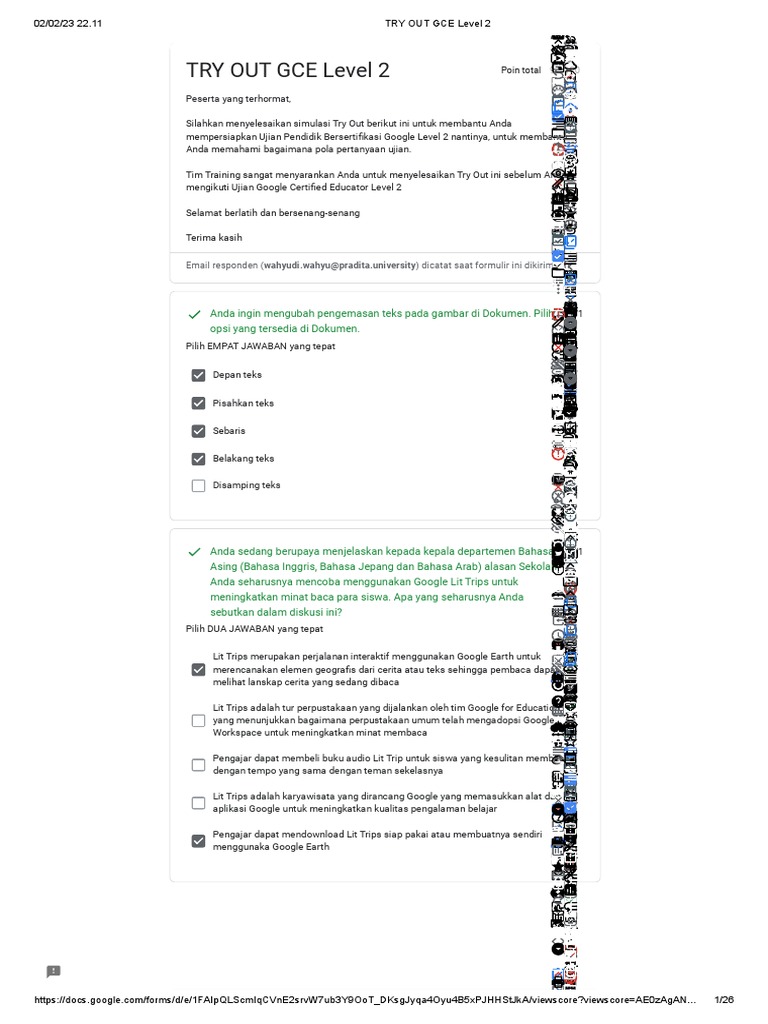 Try Out GCE Level 2 | PDF