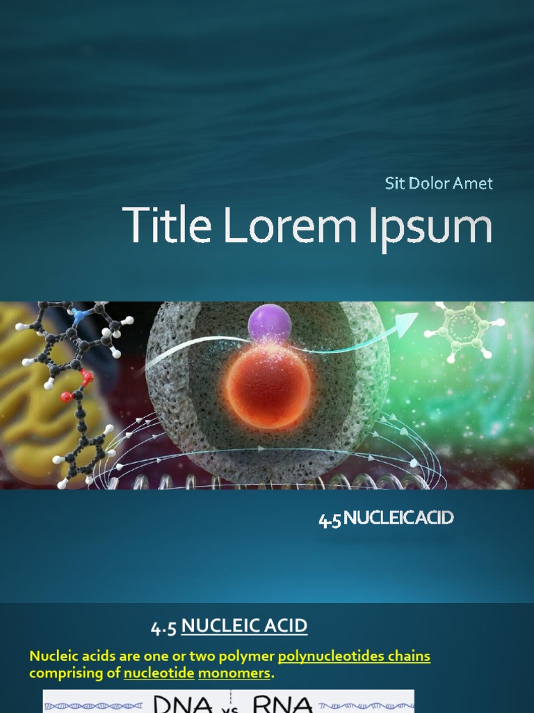 F4 Biology Chapter 4 Nucleic Acid | PDF | Nucleic Acids | Nucleotides