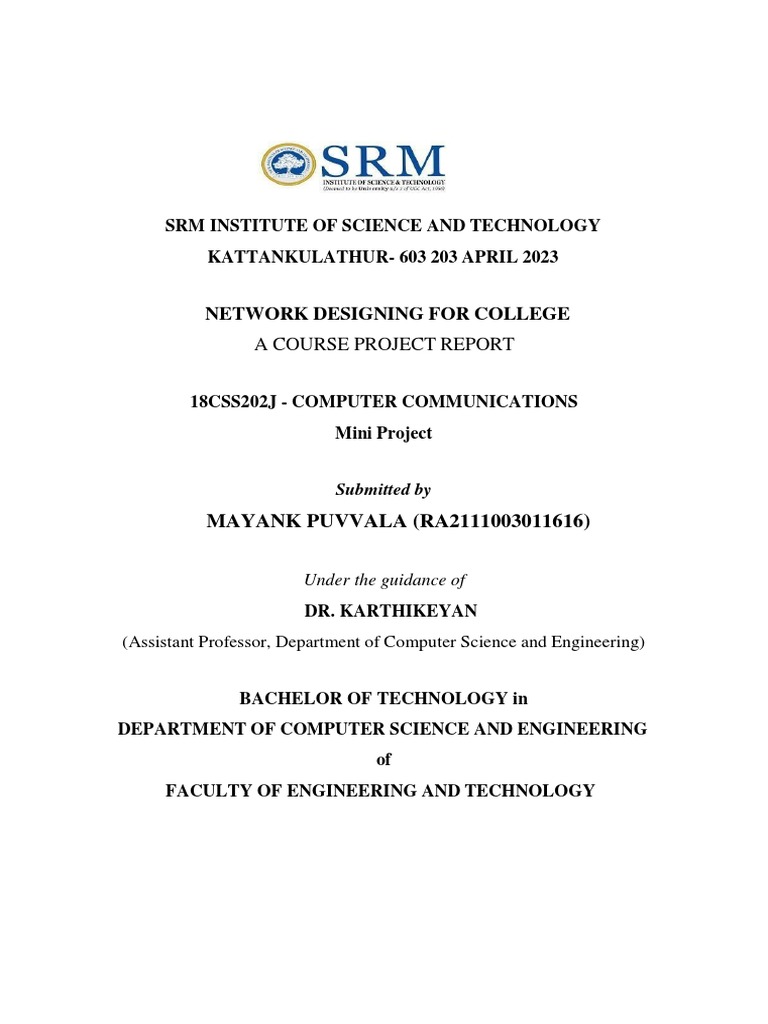 CC Mini-Project 616 | PDF | Computer Network | Routing