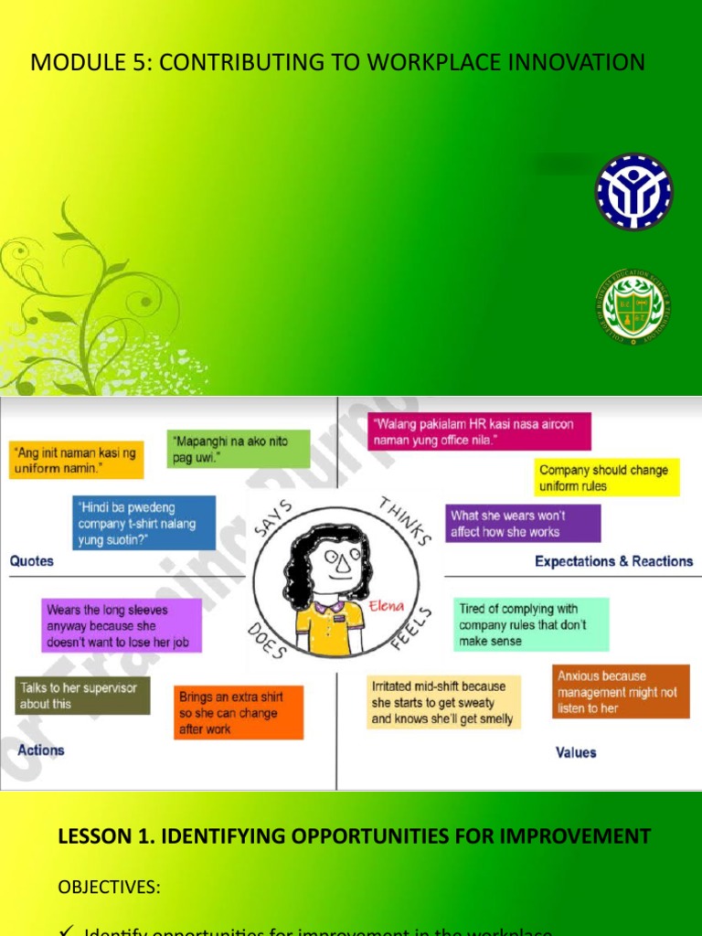 Module 5 Contributing To Workplace Innovation | PDF