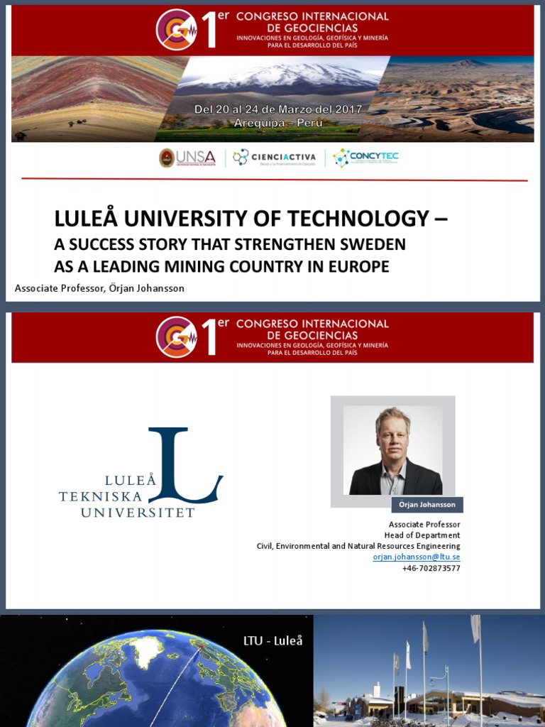 LTU A Sucess Story and Swedens Mining University | PDF | Mining | Analytics