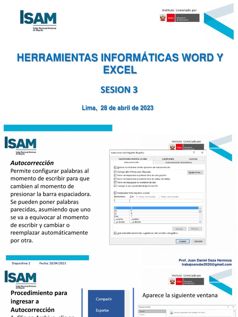 Clase 3 Uso de Herramientas Informaticas Word y Excel - PDF | PDF