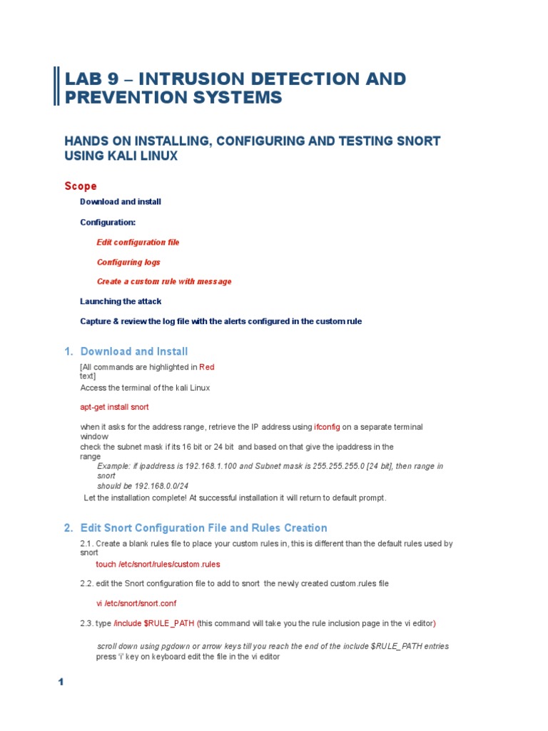 lab_9_-_ids_and_ips_xstud_0 | PDF | Ip Address | Computer Engineering
