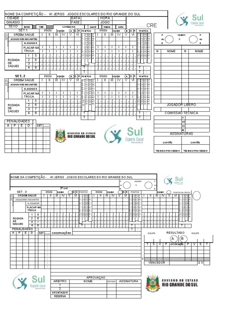 SUMULA VOLEIBOL | PDF
