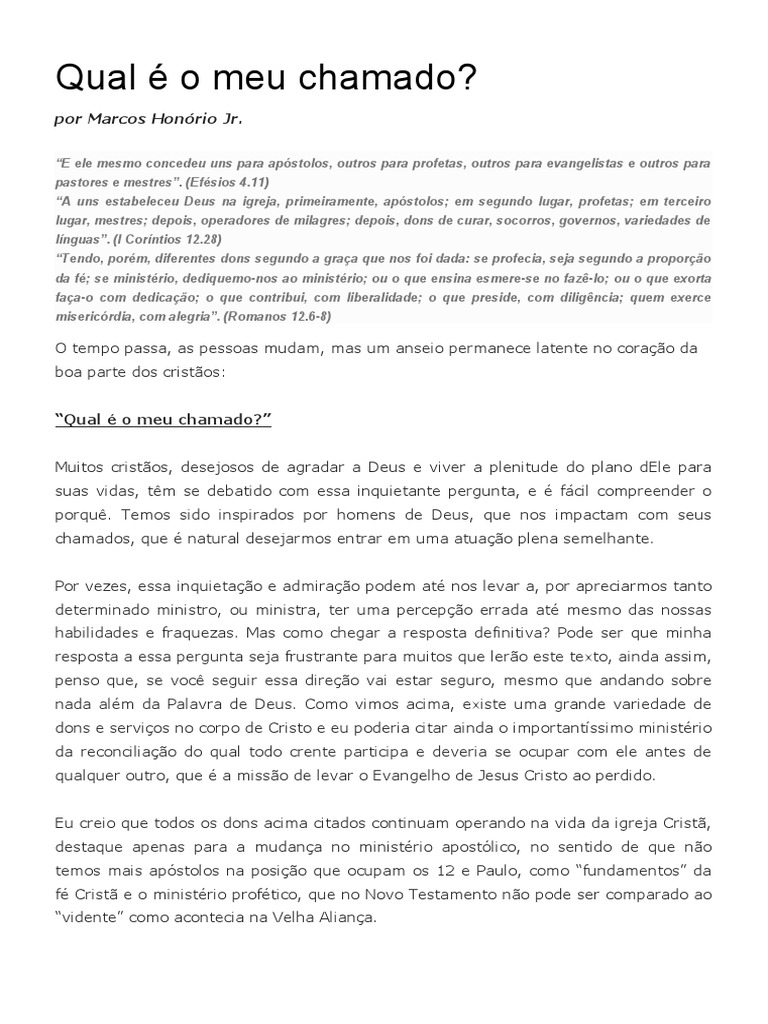 Como descobrir o seu chamado: Seis passos para encontrar a vontade de ...