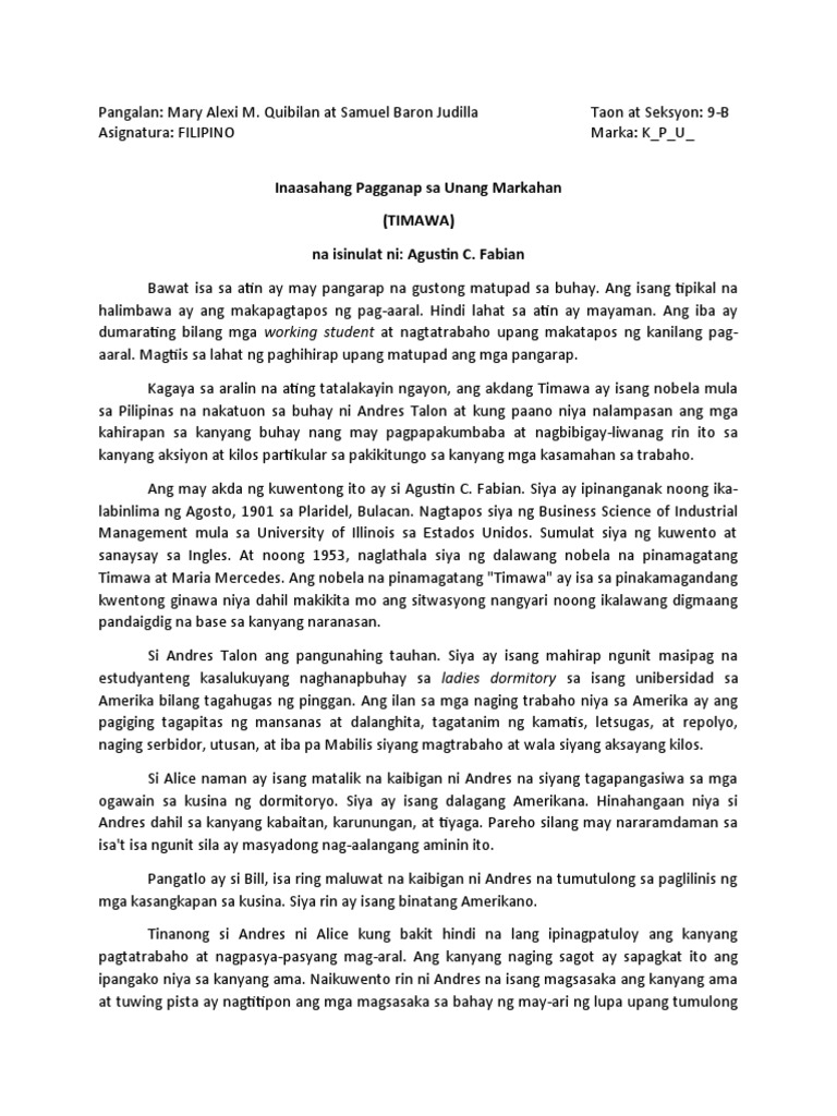 Q1 Fil9 Performance Task Sanaysay | PDF