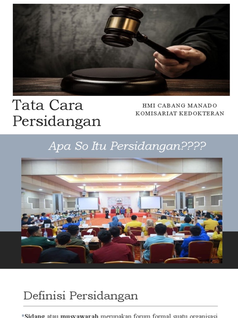 Tata Cara Persidangan - HMI | PDF