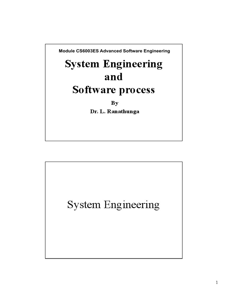 Ase - L2 - 3 PDF | PDF | Software Prototyping | System