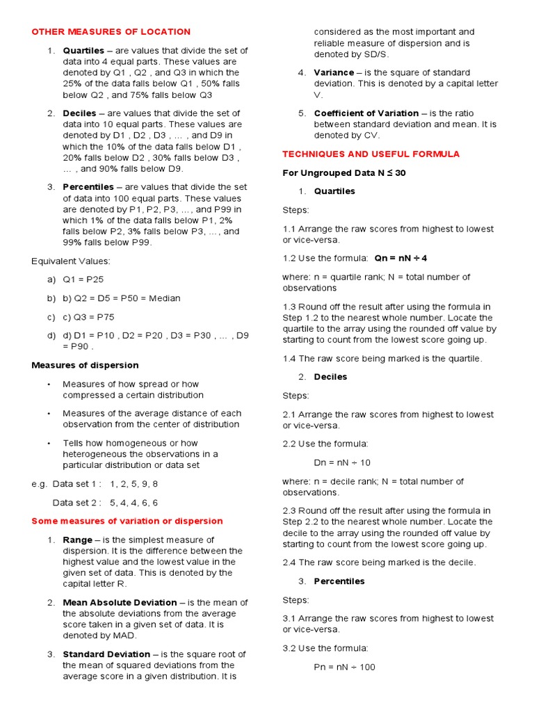 Compiled Notes | PDF | Type I And Type Ii Errors | Statistical ...